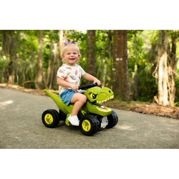T-Rex Ride-On Dinosaur Power Car with 4 Wheels for Toddlers and Kids ...